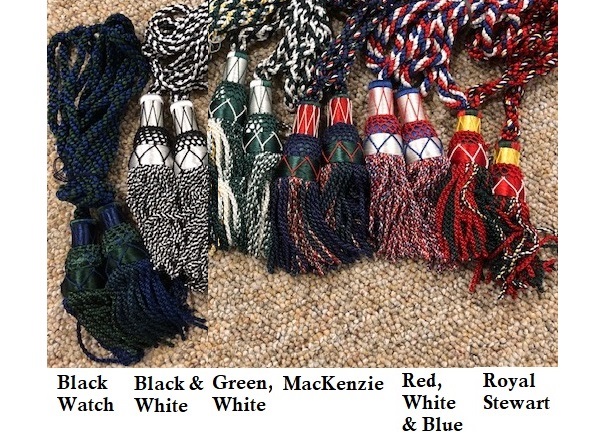 Bagpipe Multi Color Silk Pipe Cords